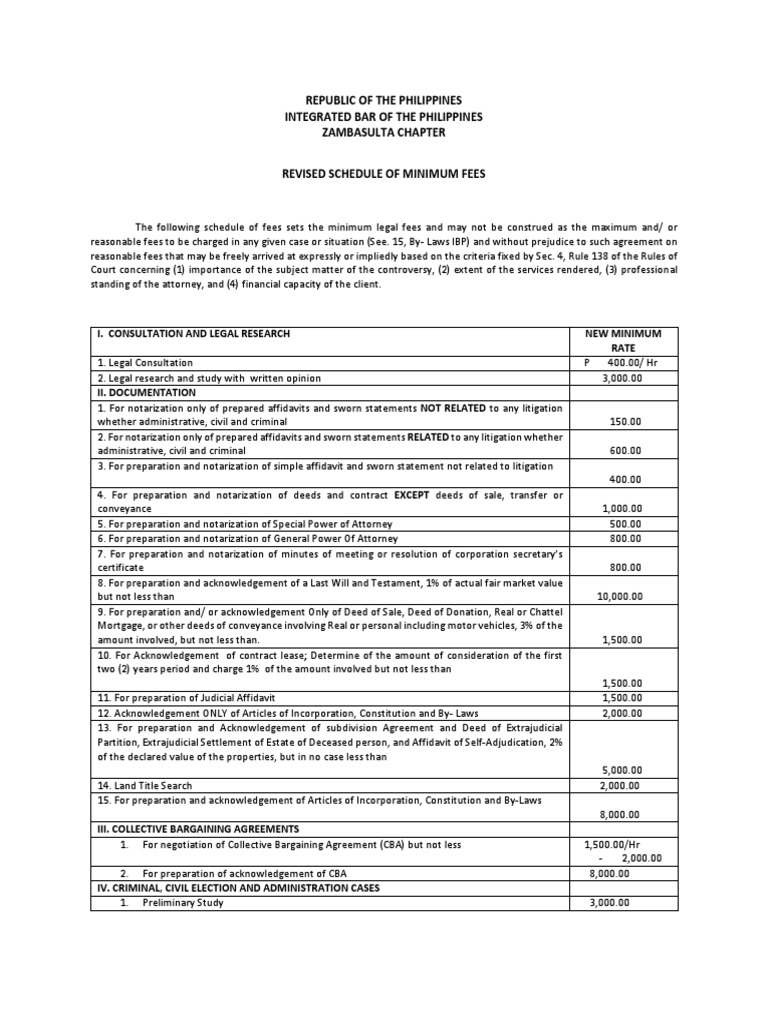Notarial Fee | PDF | Corporations | Lawyer