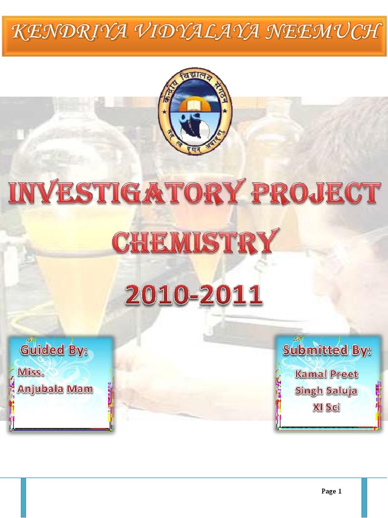 Chemistry Investigatory Project On Bio Diesel Made by Kamal Kishan ...