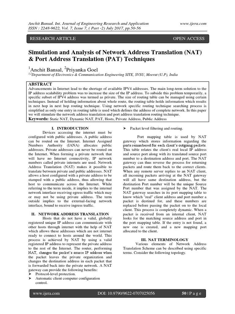 Jurnal NAT Overloading | PDF | Ip Address | Port (Computer Networking)