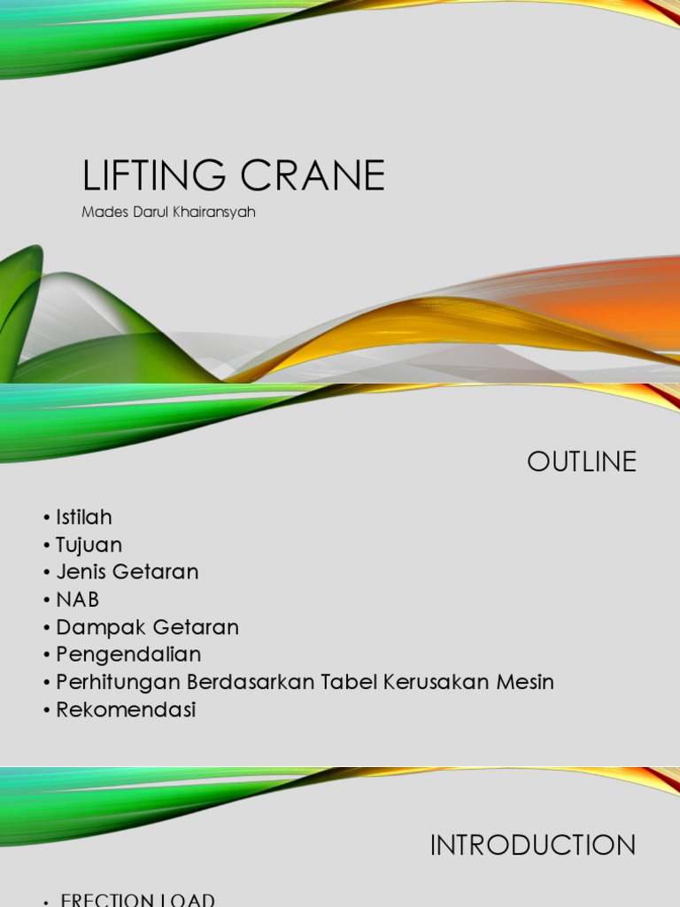 Crane Lifting Safety Factor Calculation | PDF