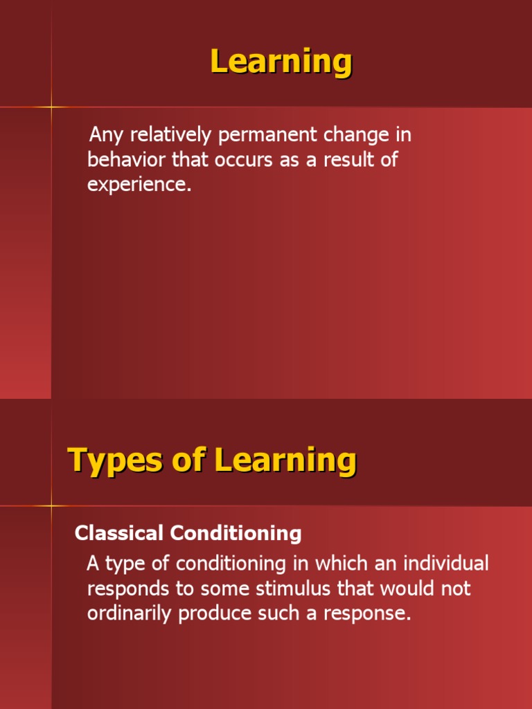 Types of Learning and Training Methods | PDF