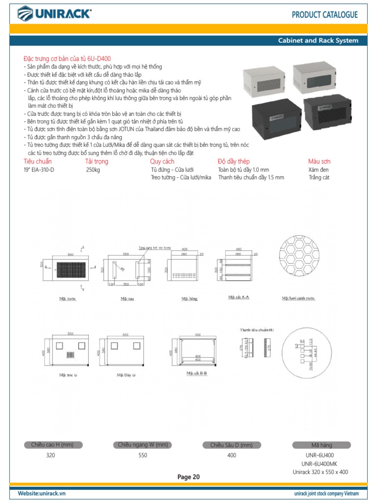 Rack 6U D400 | PDF