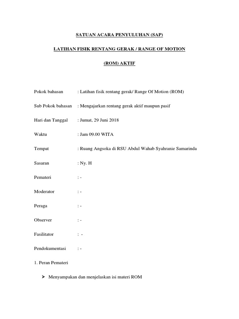 Sap Dan Proposal Rom | PDF