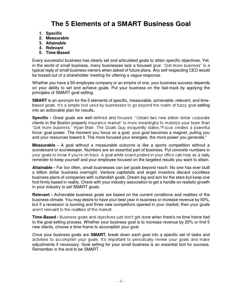 SMART Analysis ENG | PDF | Goal Setting | Goal