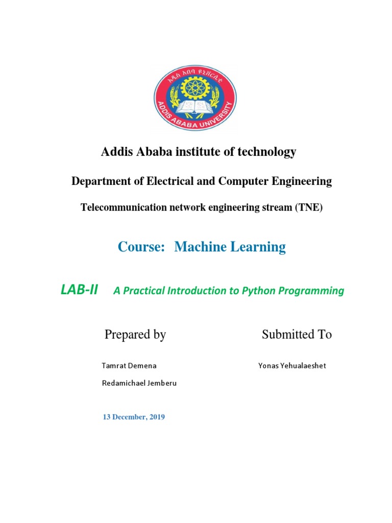LAB 2 Python Programming Report | PDF