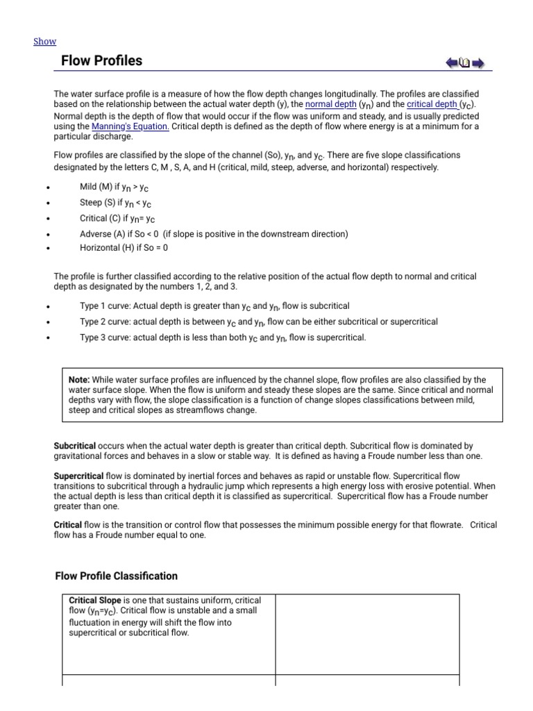 Flow Profiles PDF | PDF | Fluid Dynamics | Dynamics (Mechanics)