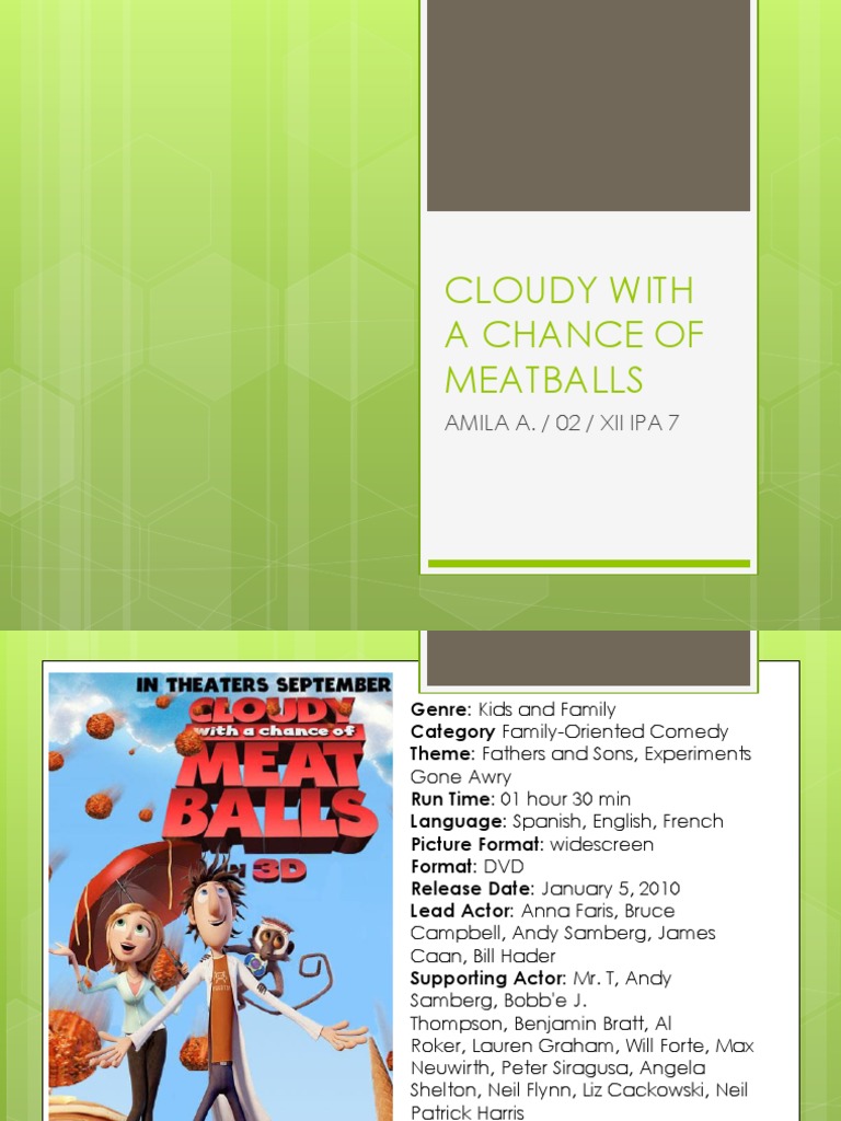 Cloudy With A Chance of Meatballs | PDF