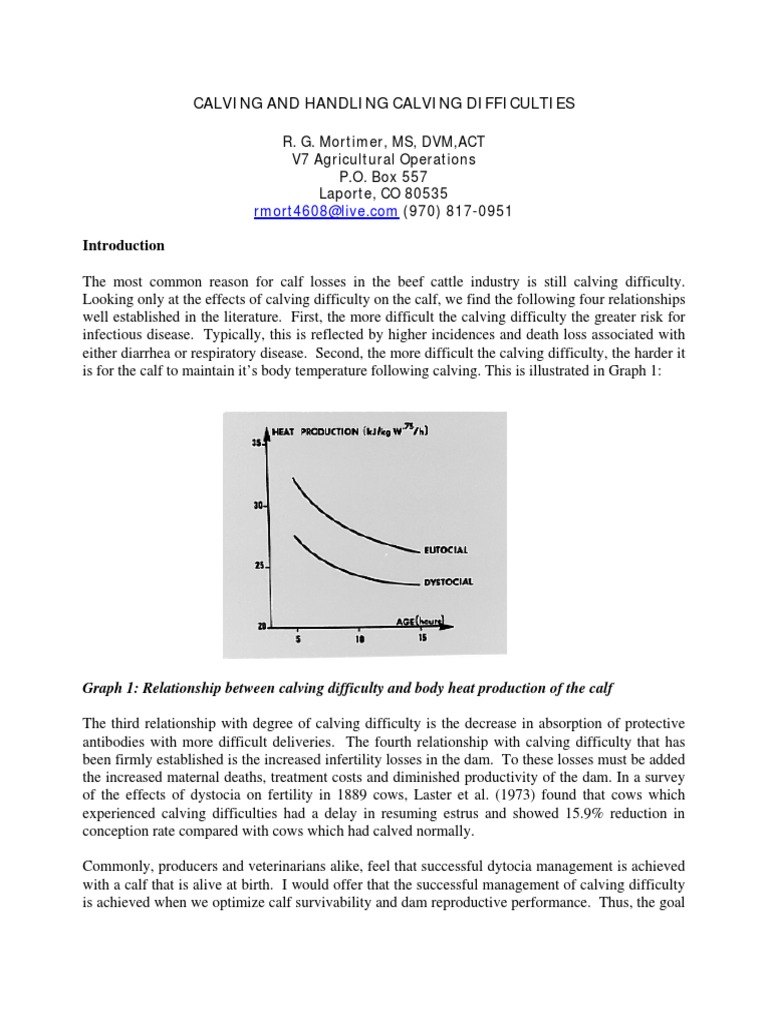 2015 Calving and Handling Calving Difficulties December 2017 | PDF ...