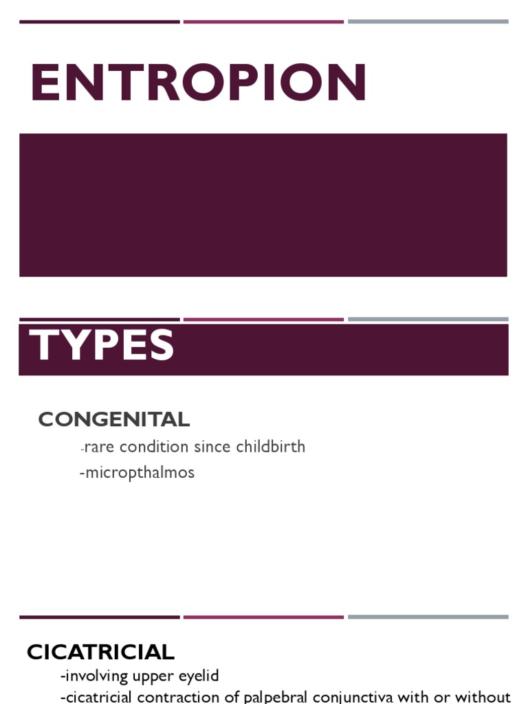 Entropion | PDF | Cornea | Ophthalmology