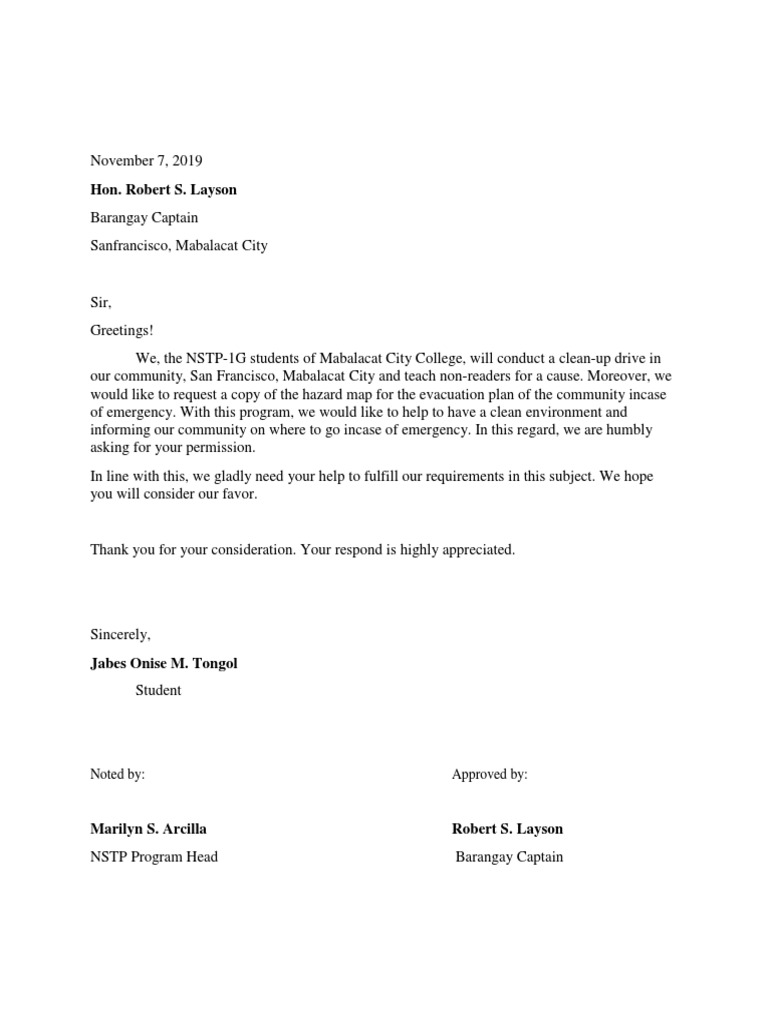 Hon. Robert S. Layson: Noted By: Approved by | PDF