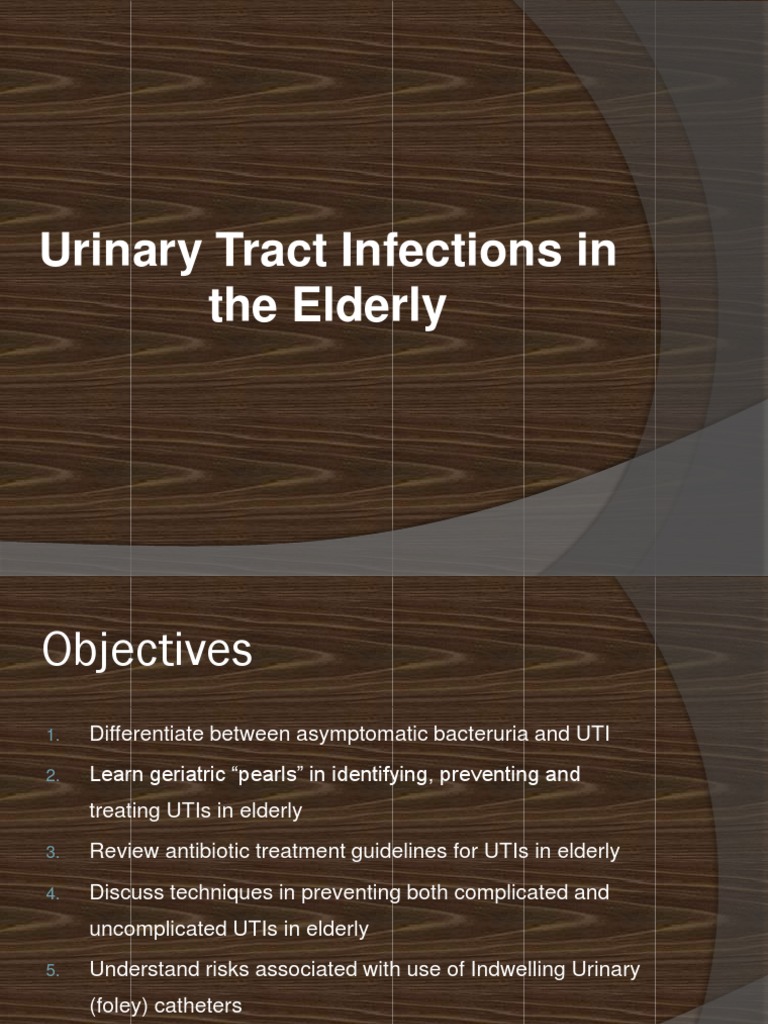 UTI in Elderly | PDF | Urinary Tract Infection | Surgical Specialties