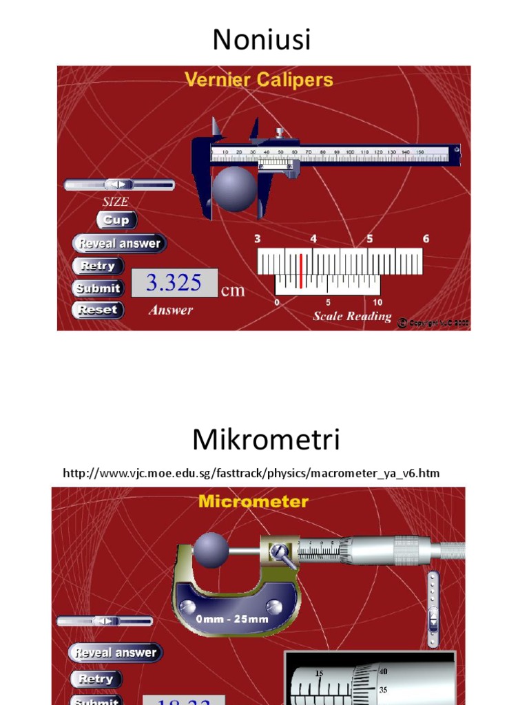 Noniusi Mikrometri | PDF
