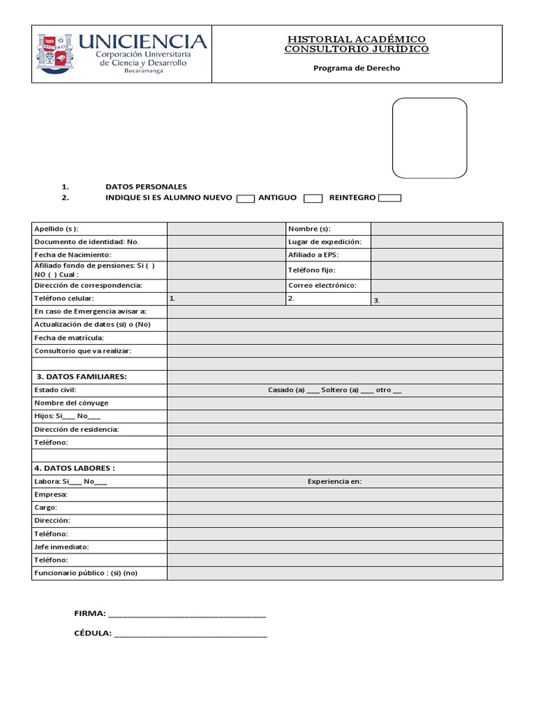 Formato Historial Academico | PDF