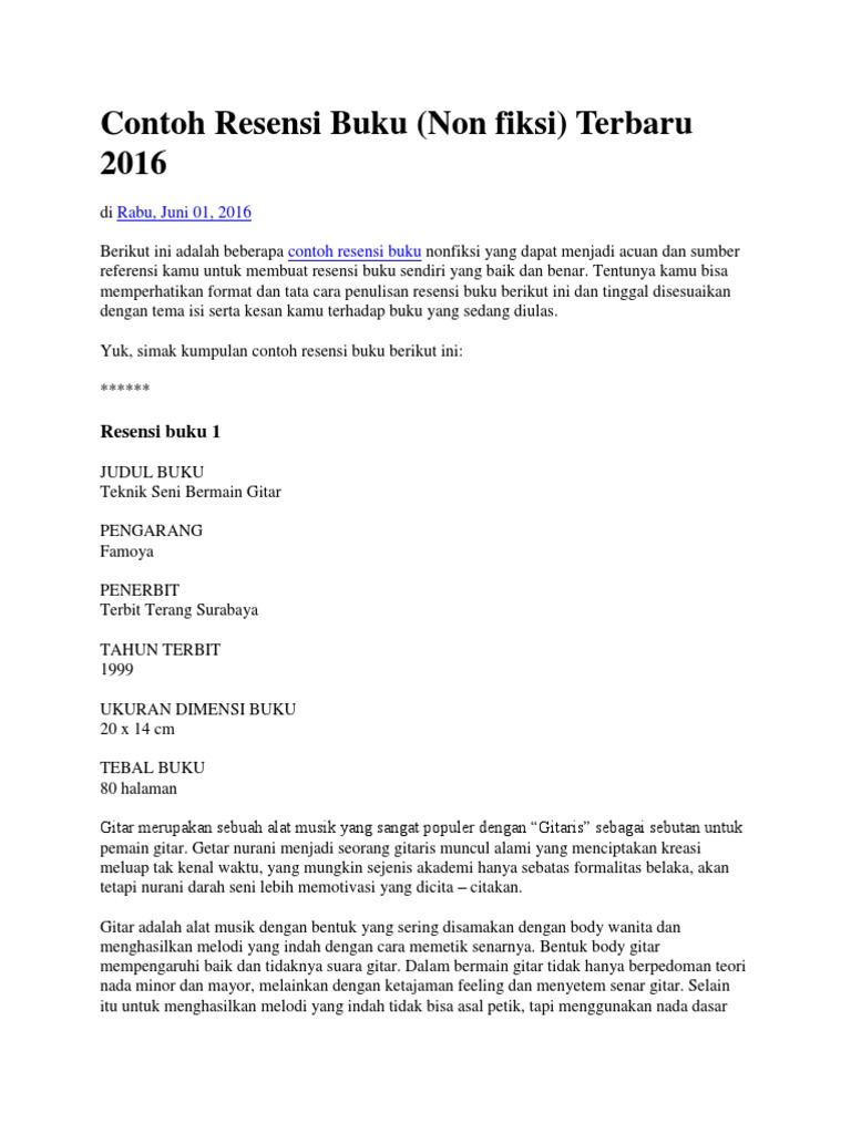 RESEKSI BUKU | PDF