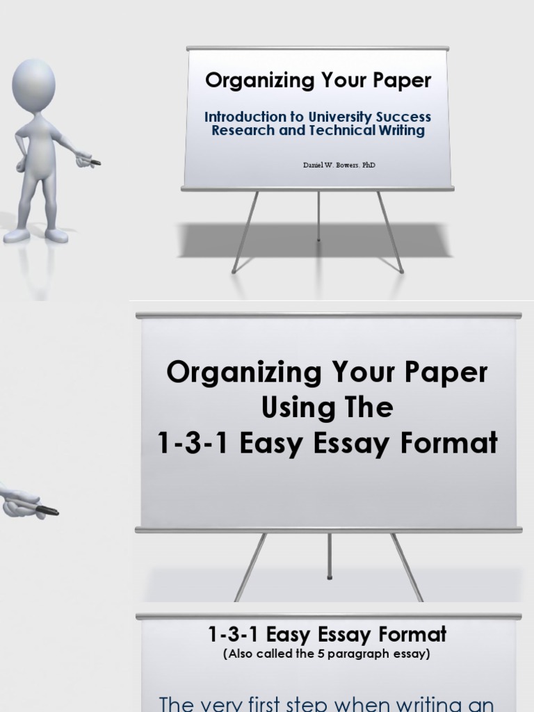 Organizing Essays with 1-3-1 Format | PDF | Essays | Thesis