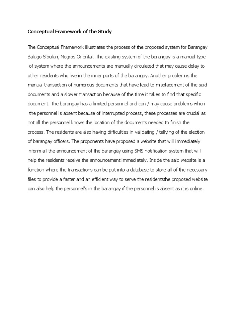 Conceptual Framework Of The Study Pdf Areas Of Computer Science