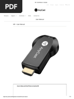 Anycast: User Manual | PDF | Wi Fi | Ios