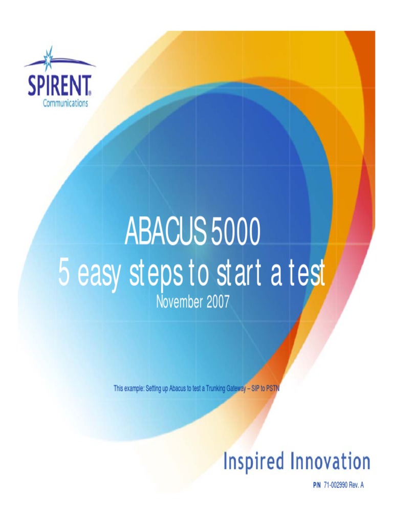 Abacus 5000 5 Easy Steps PDF | PDF | Session Initiation Protocol ...
