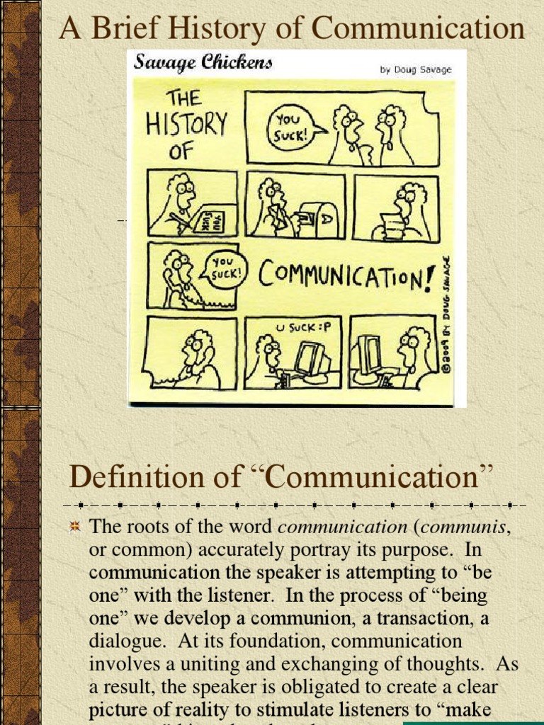 A Brief History of Communication | PDF | Communication | Nonverbal ...