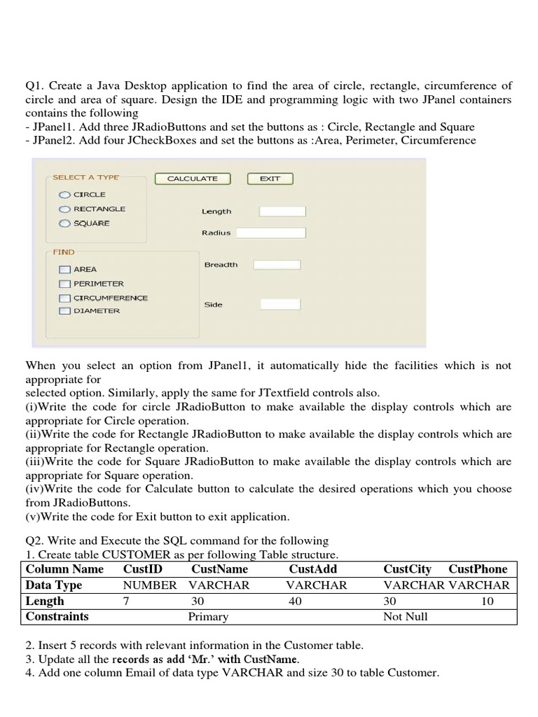 Column Name Custid Custname Custadd Custcity Custphone Data Type Length Constraints | PDF