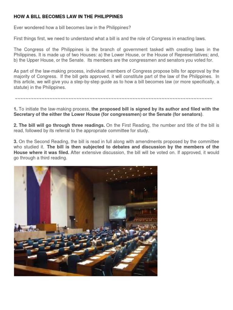 How a Bill Becomes Law in 7 Steps | PDF | Bill (Law) | United States ...