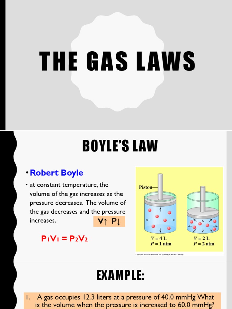 The Gas Laws | PDF | Gases | Mole (Unit)