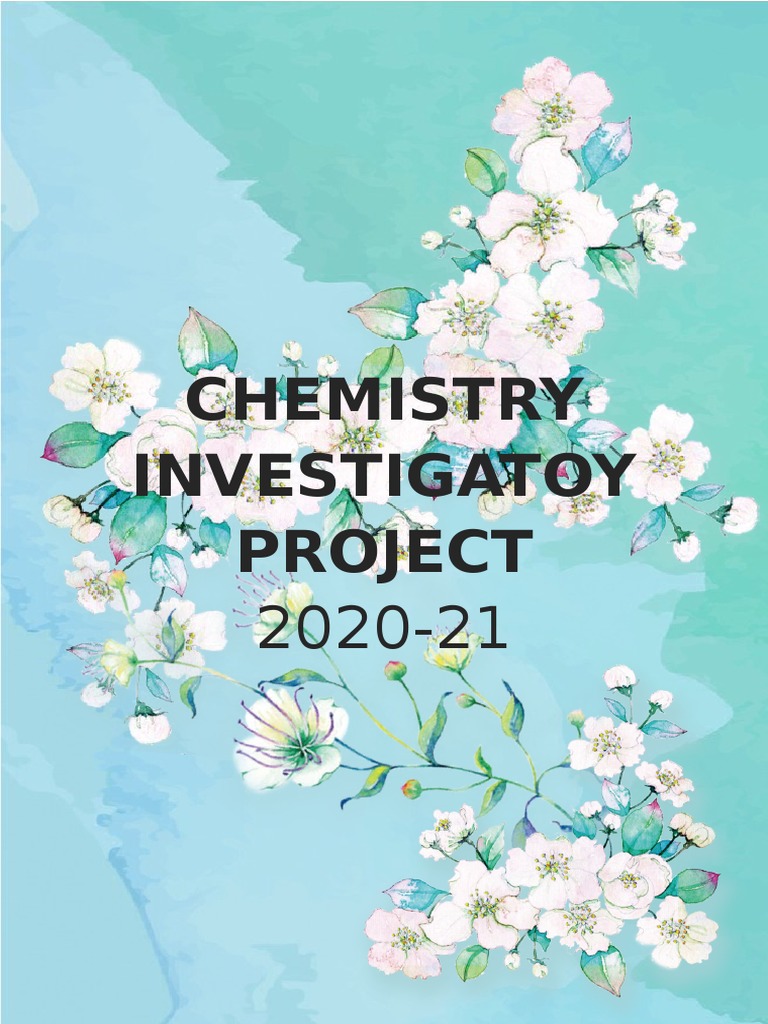 class 12 chemistry project