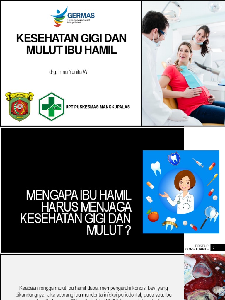 Materi Penyuluhan Kelas Ibu Hamil - Kesehatan Gigi Dan Mulut Ibu Hamil | PDF