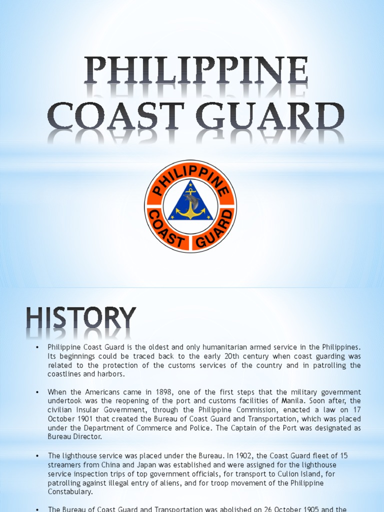 Philippine Coast Guard | PDF | Government | Transport