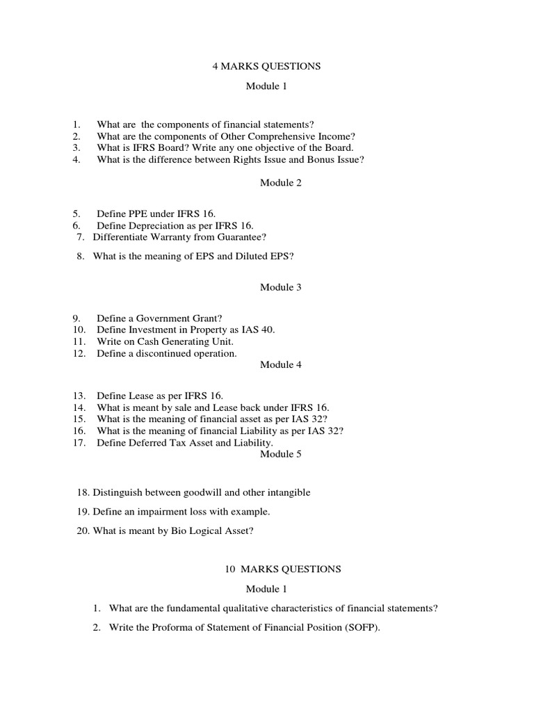 Financial Reporting Question | PDF | International Financial Reporting ...