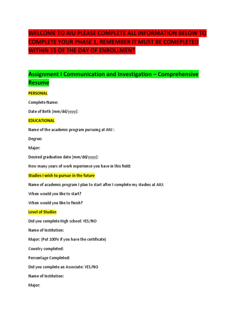 Phase 1 Simplified (Word) | Download Free PDF | Academic Degree ...