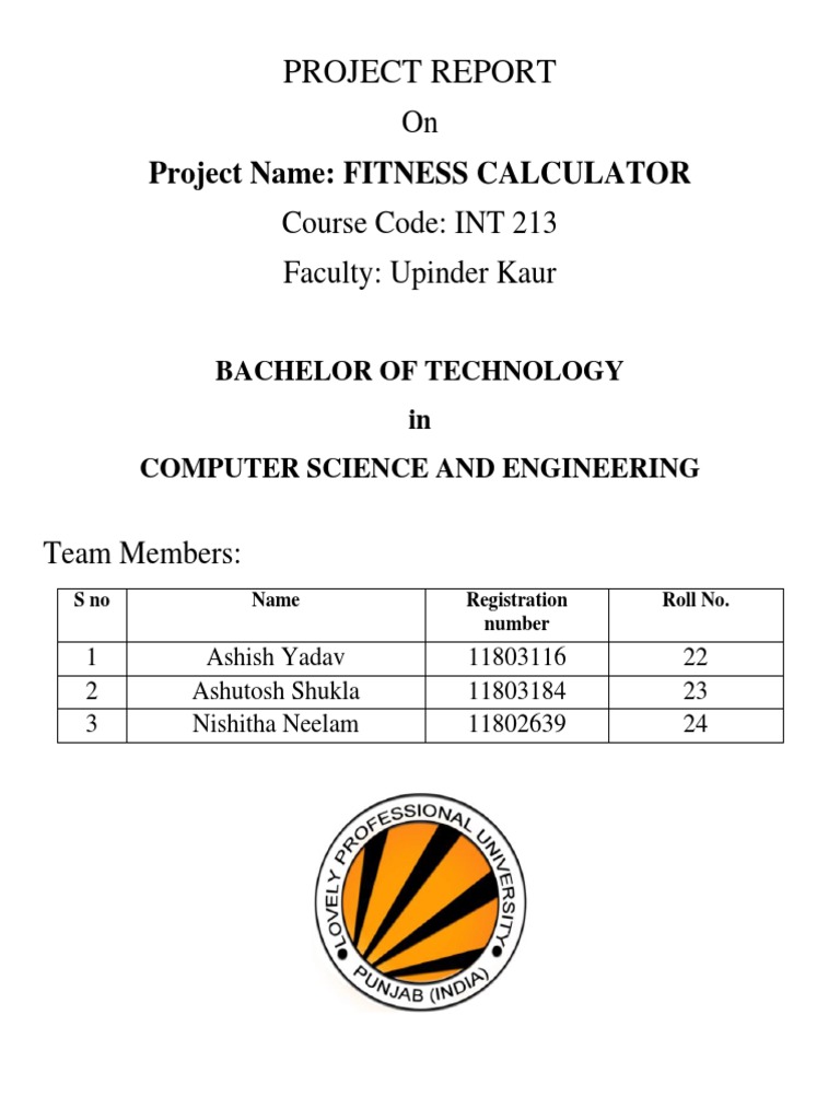 Fitness Calculator Python Project | PDF | Computing