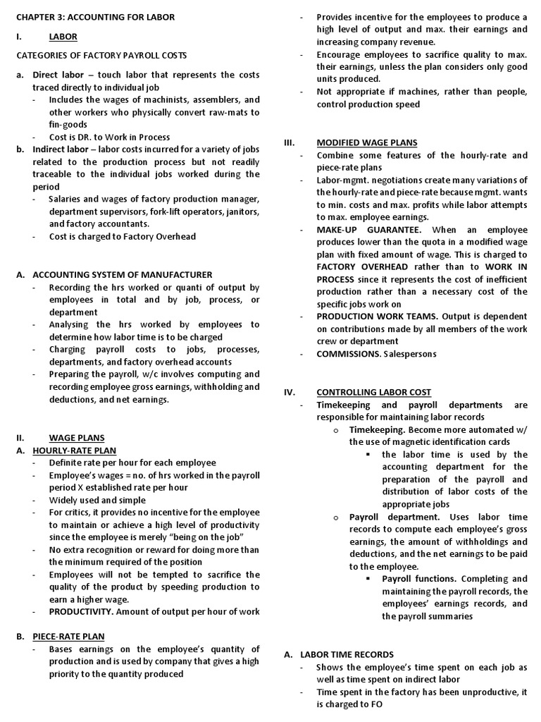 Chapter 3 Accounting For Labor | PDF | Payroll Tax | Payroll