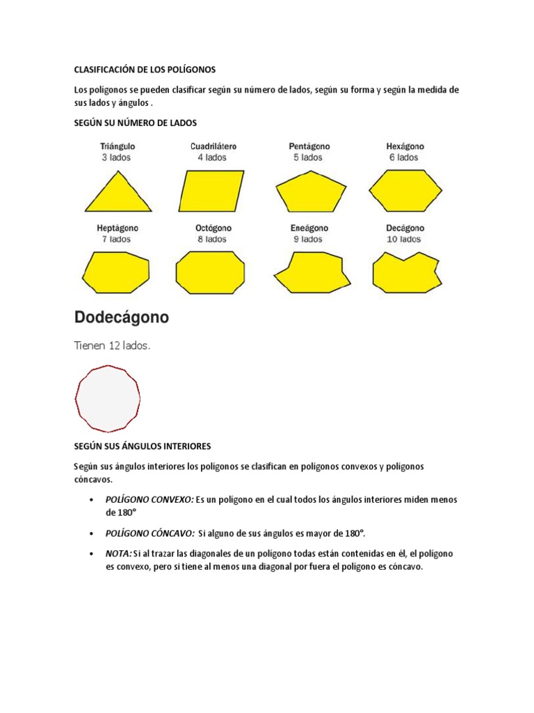 Clasificación de Los Polígonos | PDF