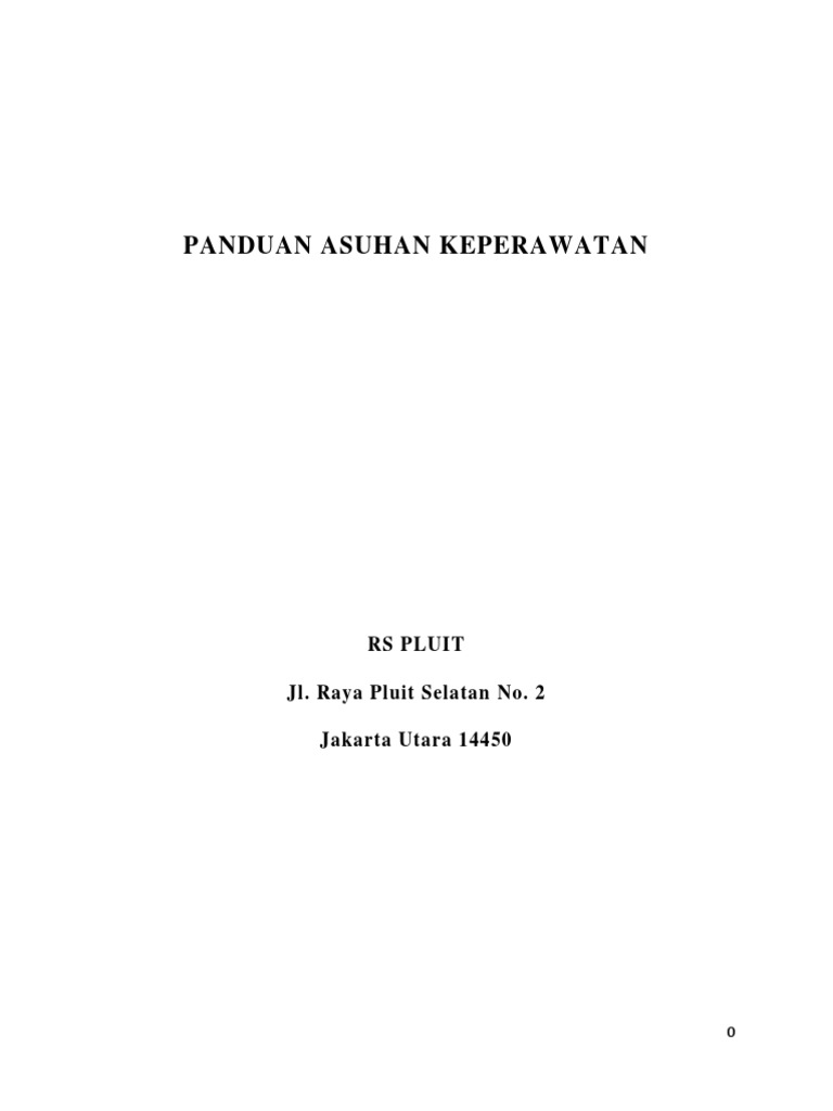 Panduan Asuhan Keperawatan | PDF