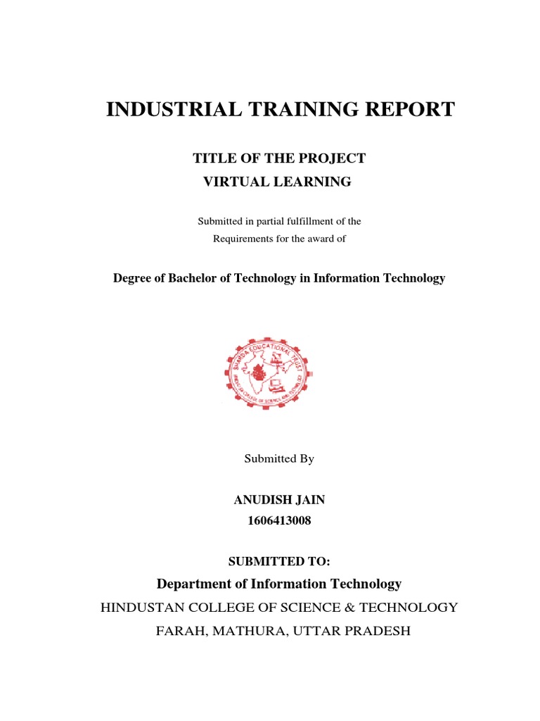 Industrial Training Report 1 | PDF | Java Platform | Web Application