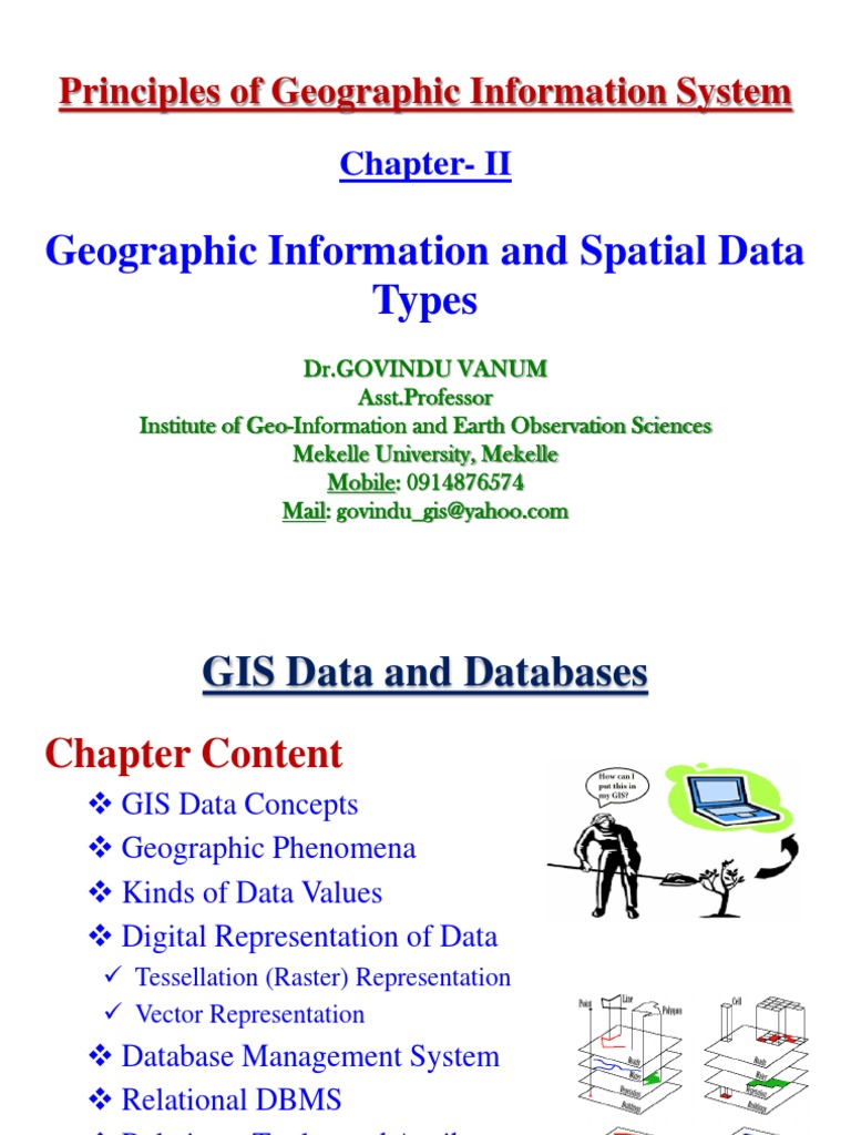 Chapter 2 & 3-GIS Data and Database Management and Prcocessing Systems | PDF | Relational ...