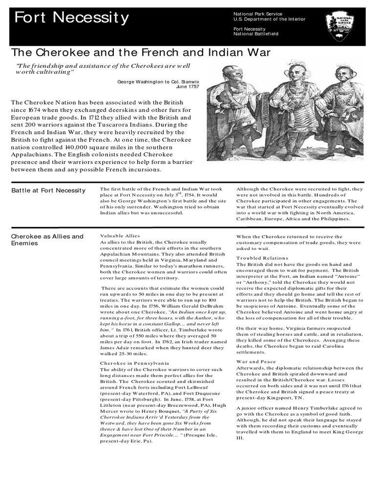 Cherokee Allies in the French War | PDF | Cherokee | French And Indian War