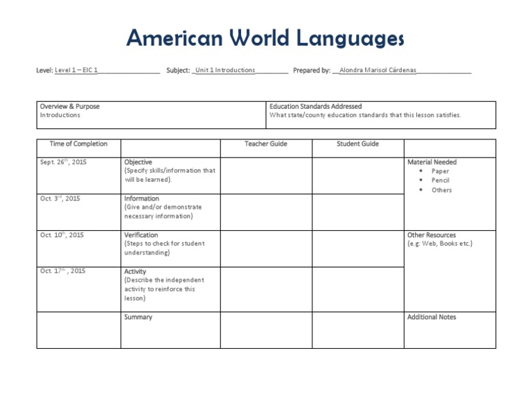 Intro to American World Languages | PDF