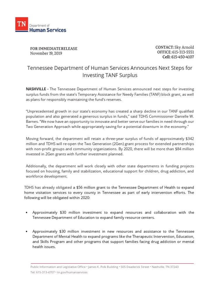 TANF Plan | Download Free PDF | Temporary Assistance For Needy Families ...