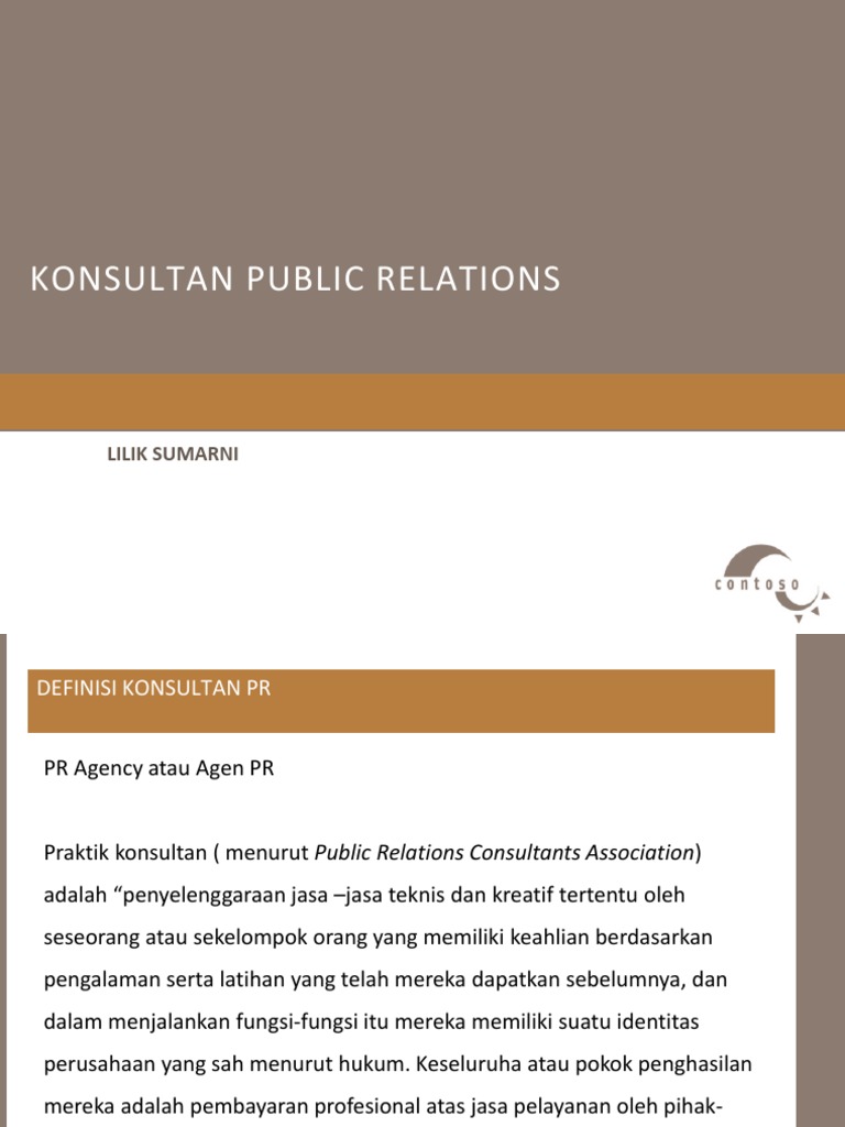 Biro Konsultan Humas | PDF