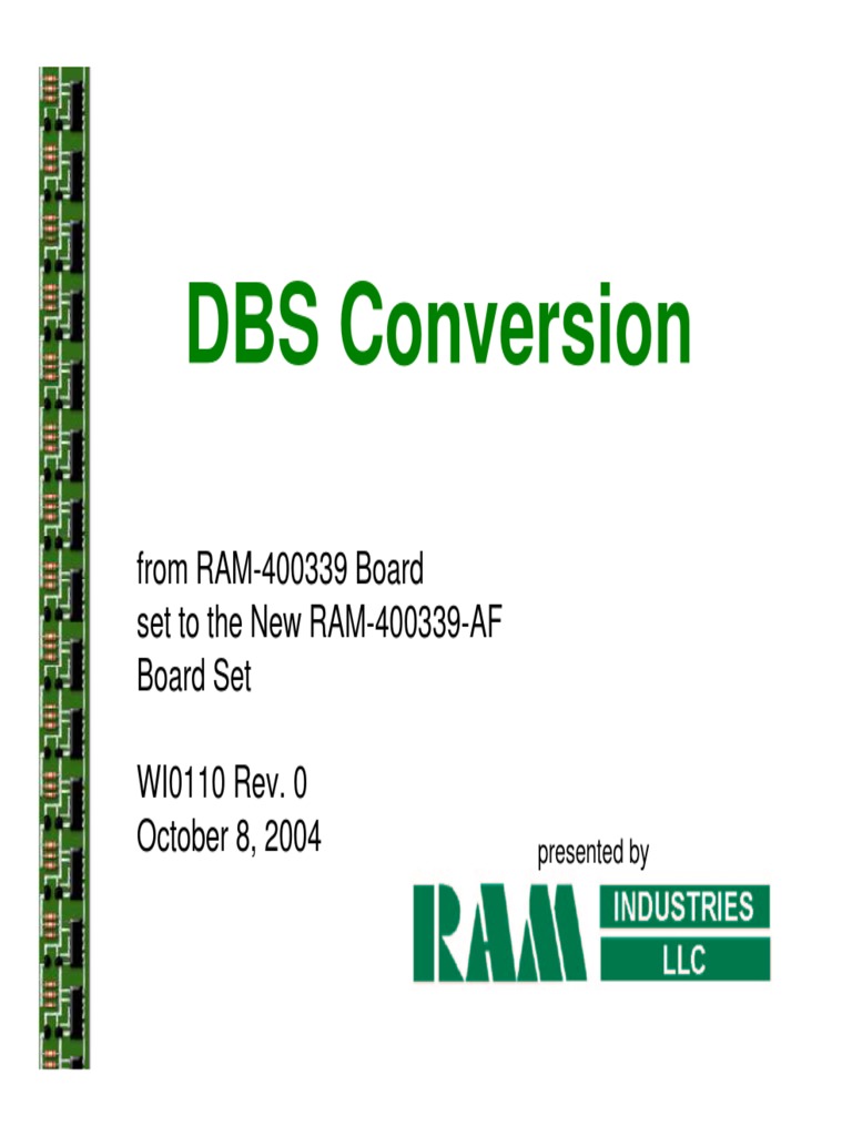 Board Set Conversion DBS - 3 | PDF