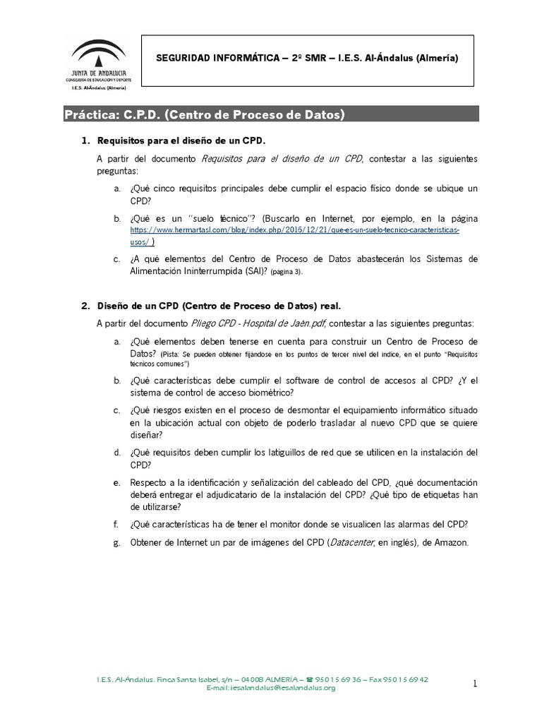 Práctica - CPD | PDF