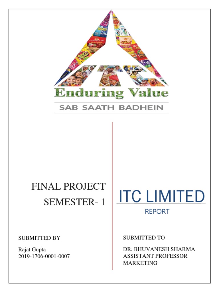 Itc Limited: Final Project Semester-1 | PDF | Marketing | Employment