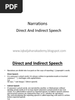 Narration Rules | PDF | Perfect (Grammar) | Grammatical Tense