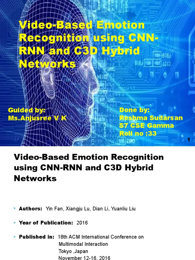 Emotion Recognition Using CNN and RNN | PDF | Cognitive Neuroscience ...