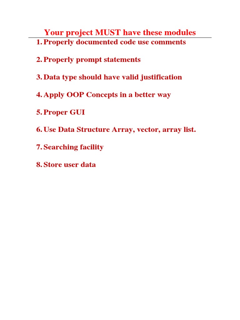 Oop Project Proposal Form Fall 2019 | PDF | Object Oriented Programming ...