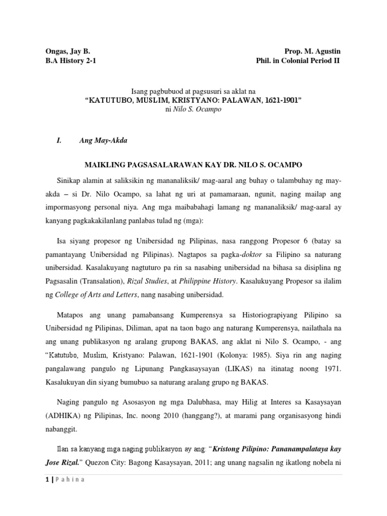 Nilo S. Ocampo | PDF