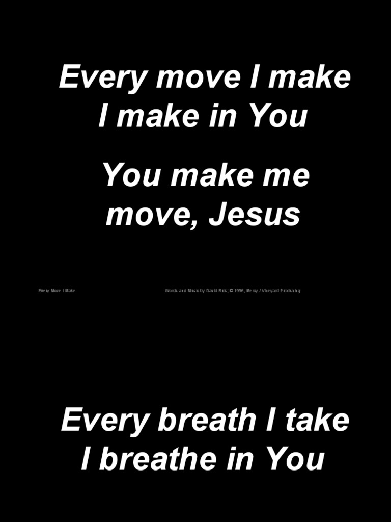 Every Move I Make | PDF