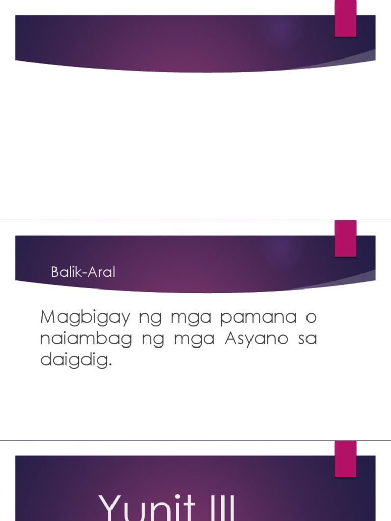 Yunit 3 | PDF